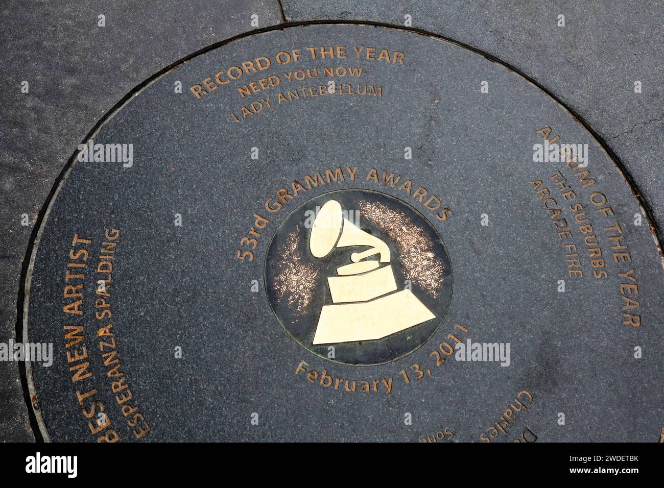 Los Angeles, California: The Grammy Walk of Fame - 53rd Grammy Awards ...