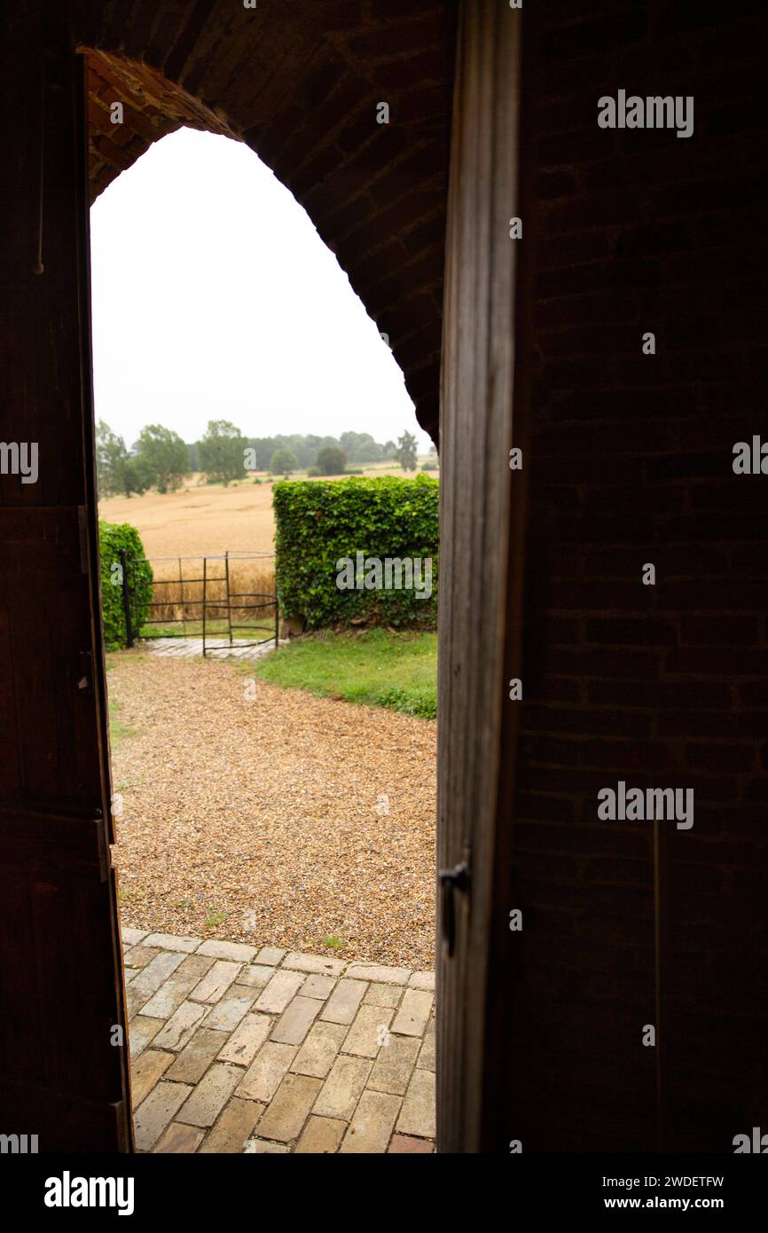 A view from the church of St Mary the Virgin, Gestingthorpe village ...