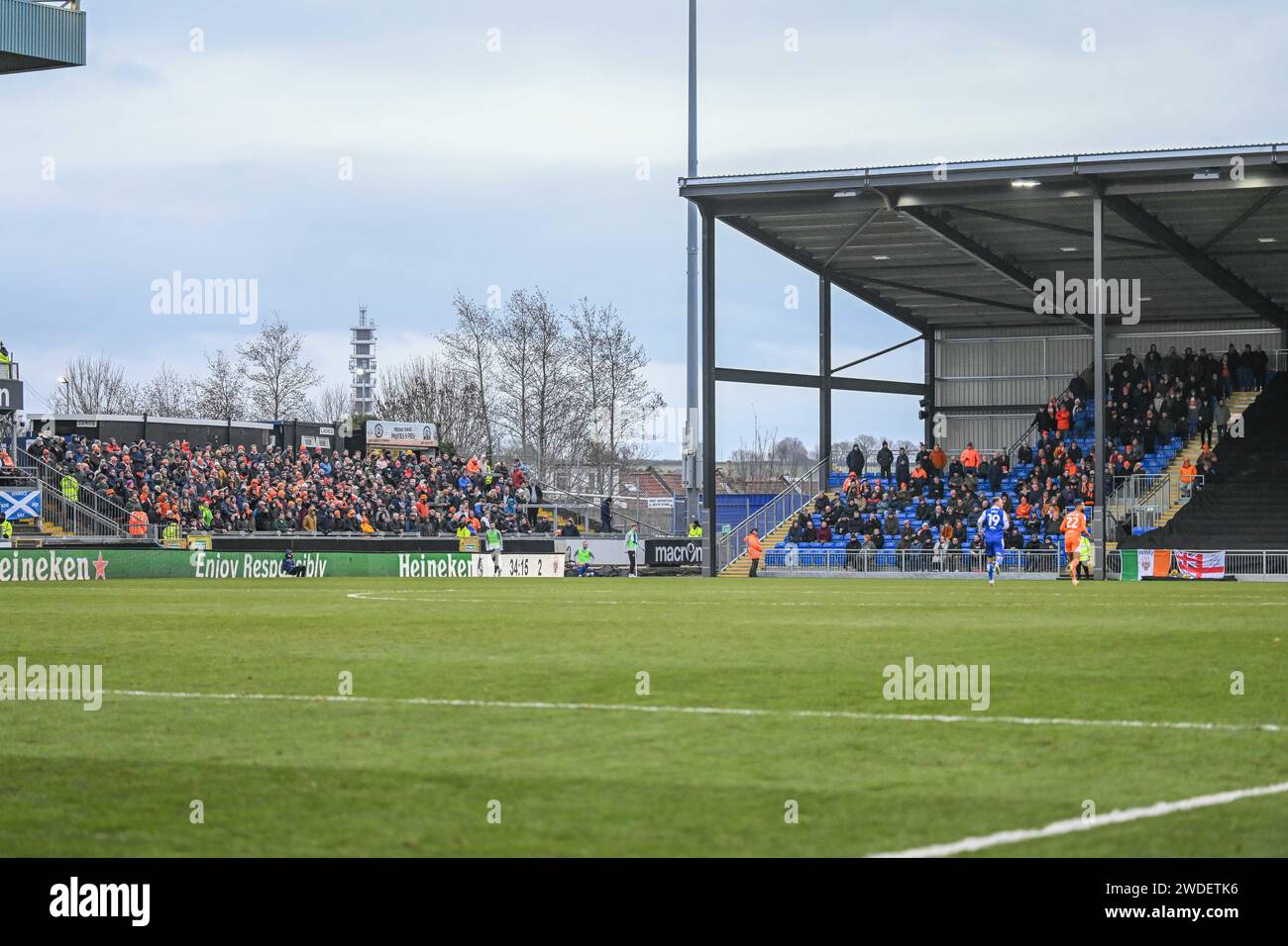 Blackpool fans during the Sky Bet League 1 match Bristol Rovers vs ...