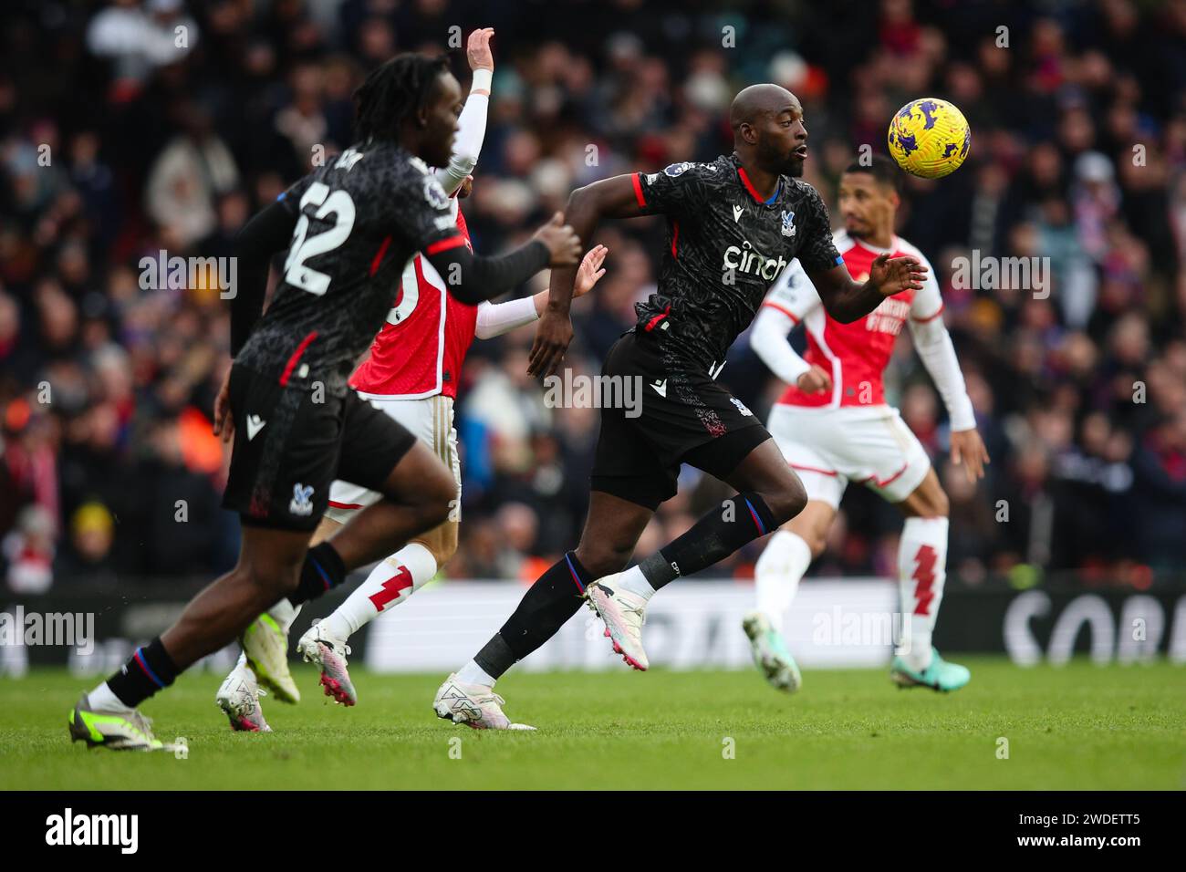LONDON, UK - 20th Jan 2024: Jean-Philippe Mateta of Crystal Palace in ...