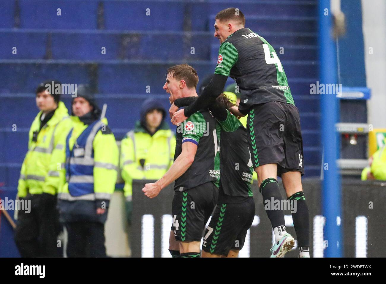 Sheffield, UK. 20th Jan, 2024. Coventry City midfielder Ben Sheaf (14 ...