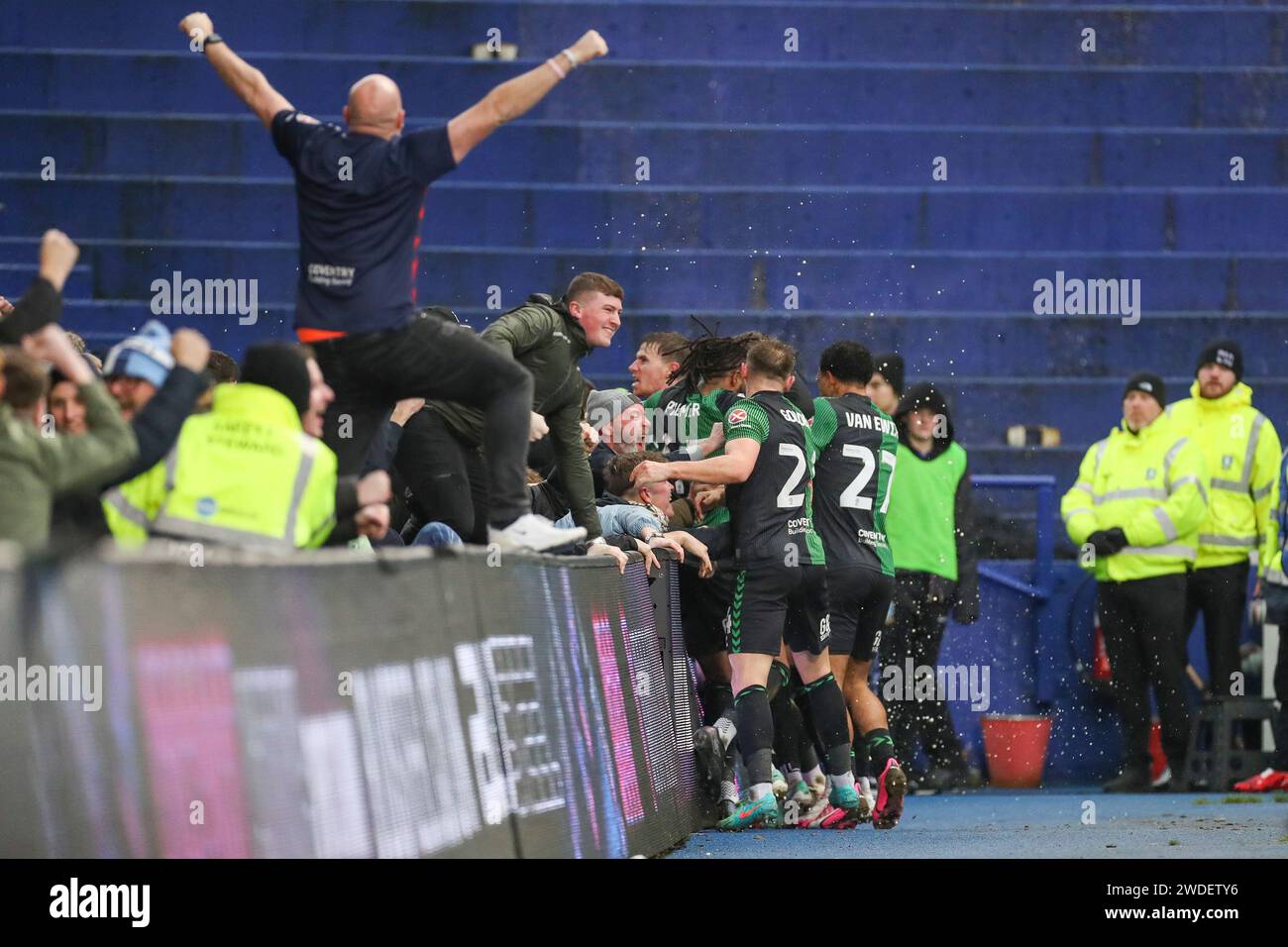 Sheffield, UK. 20th Jan, 2024. Coventry City midfielder Ben Sheaf (14 ...