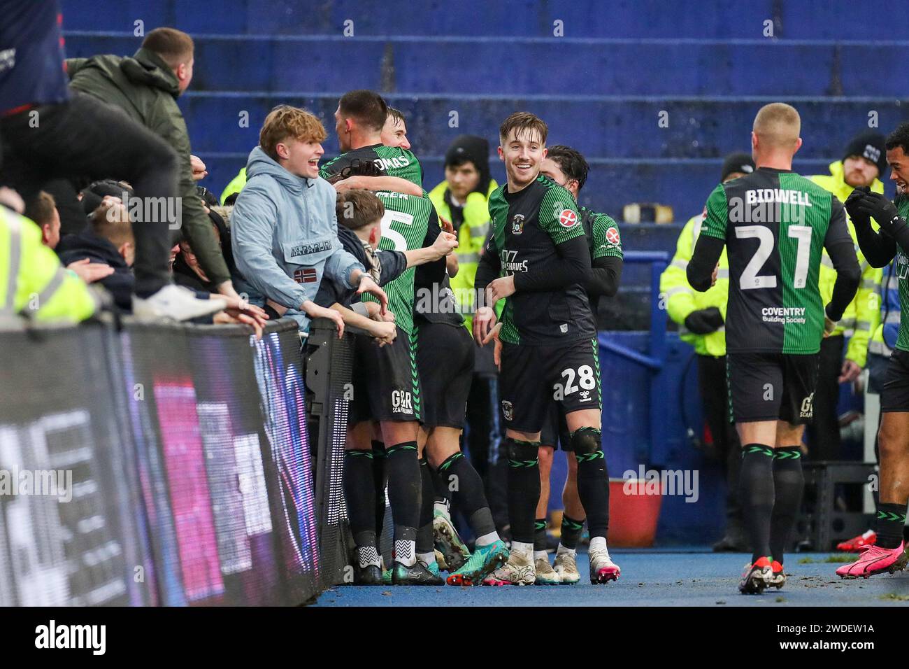 Sheffield, UK. 20th Jan, 2024. Coventry City midfielder Ben Sheaf (14 ...