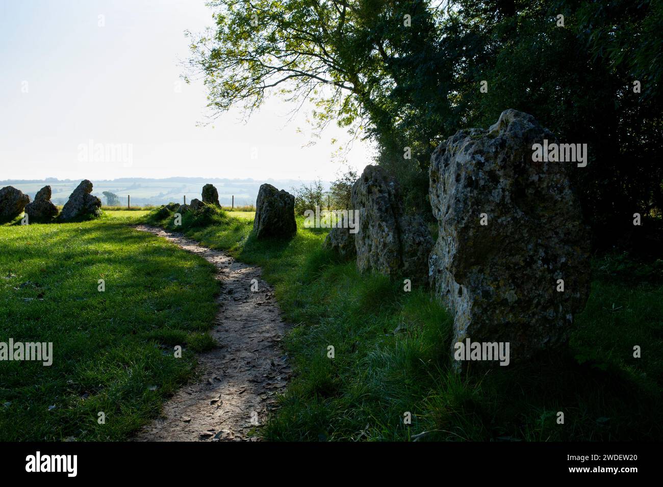 The Kings Men stone circle, Rollright Stones megalithic monument, at ...