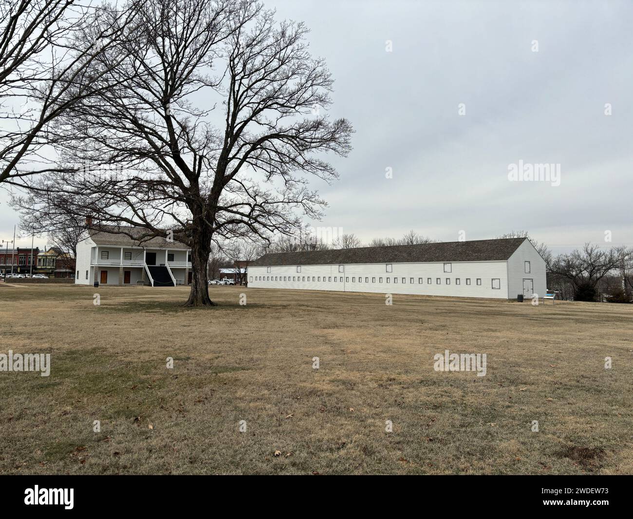 Dragoon stables and infantry barracks, Fort Scott National Historic ...