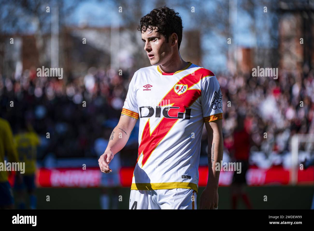 Madrid, Spain. 20th Jan, 2024. Sergio Camello of Rayo Vallecano seen in ...