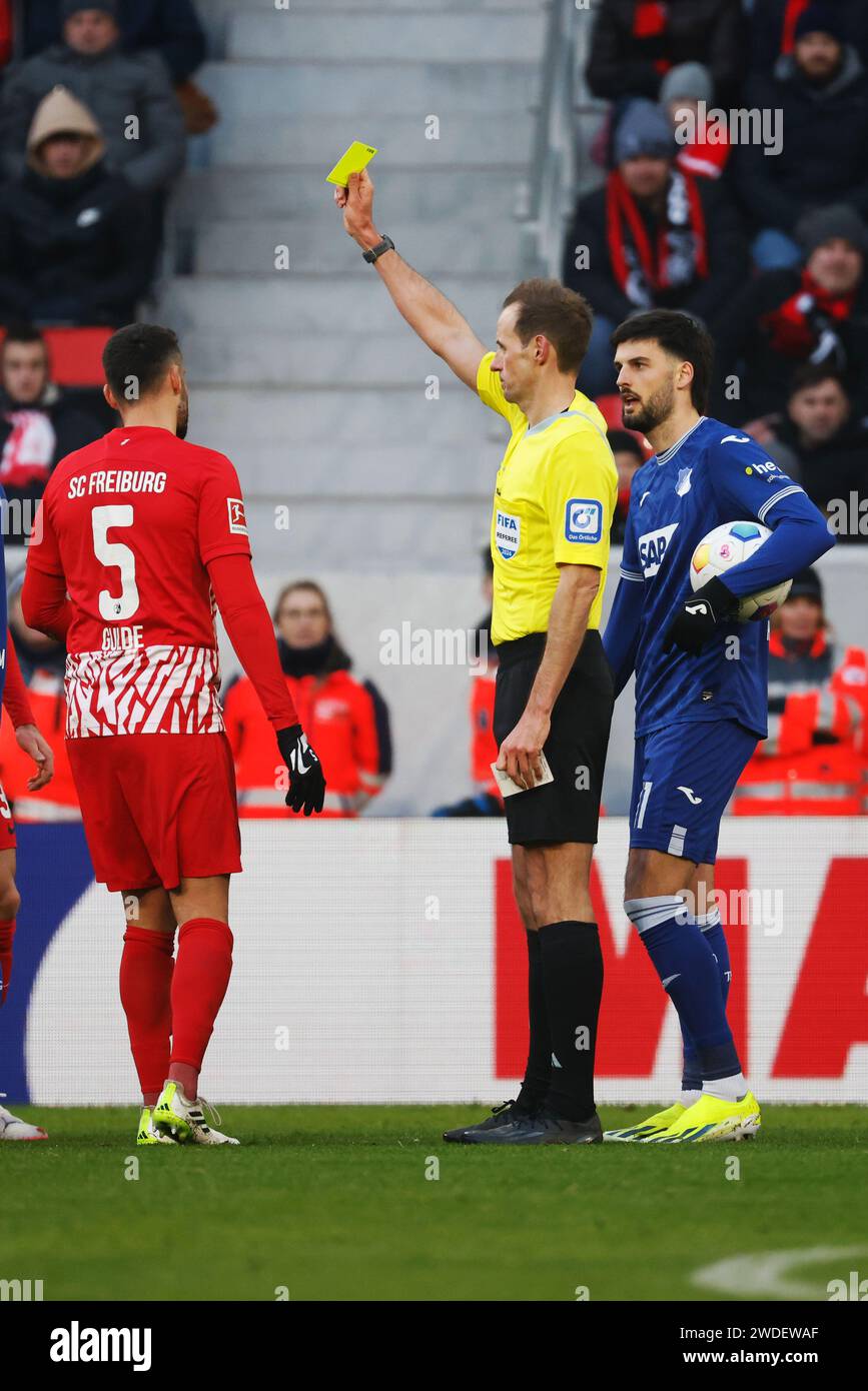 20 January 2024, Baden-Württemberg, Freiburg im Breisgau: Soccer ...