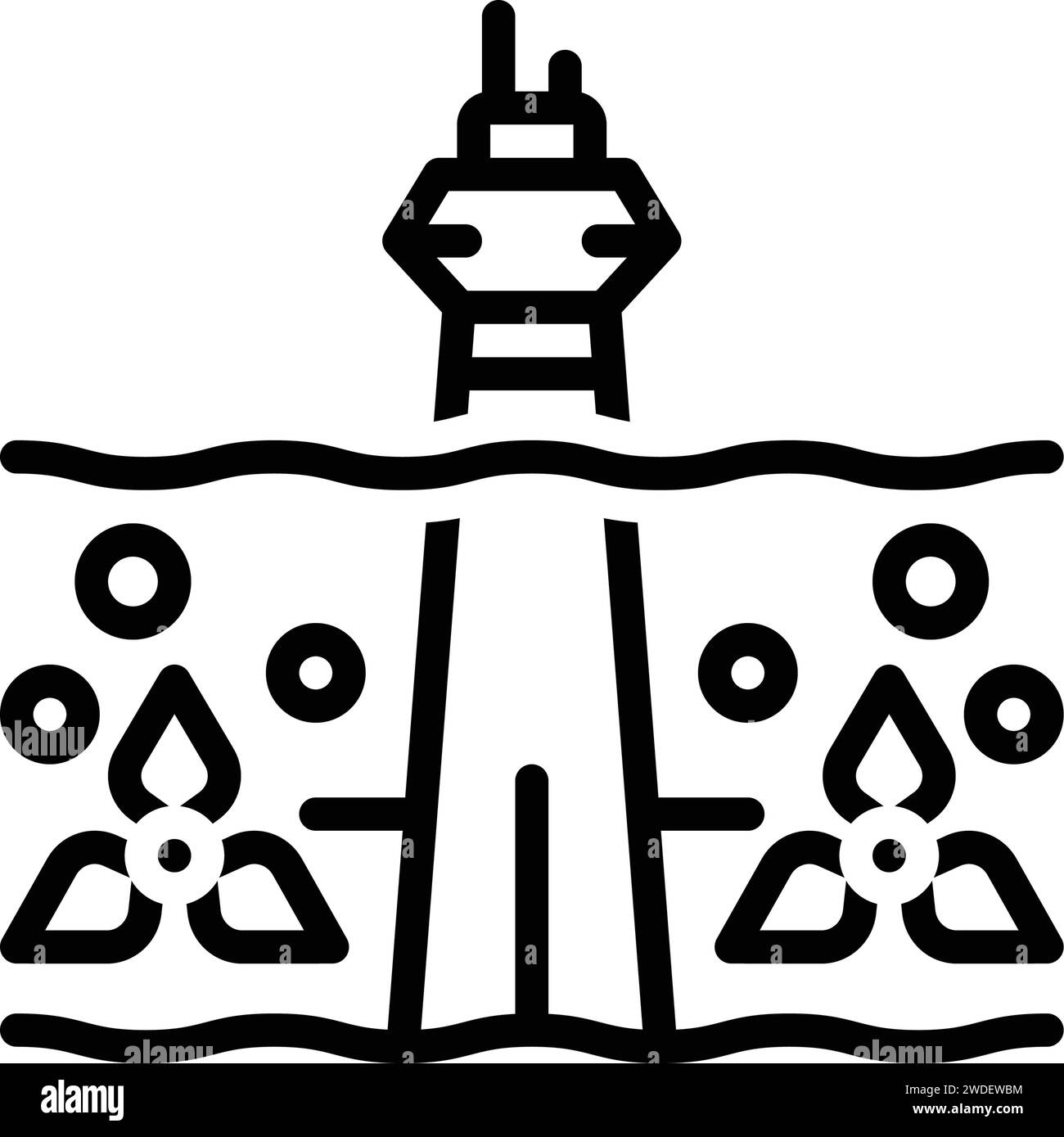 Into tidal Stock Vector Images - Alamy