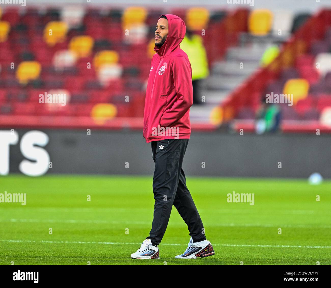 London, UK. 20th Jan, 2024. Mathias Zanka Jørgensen of Brentford ...