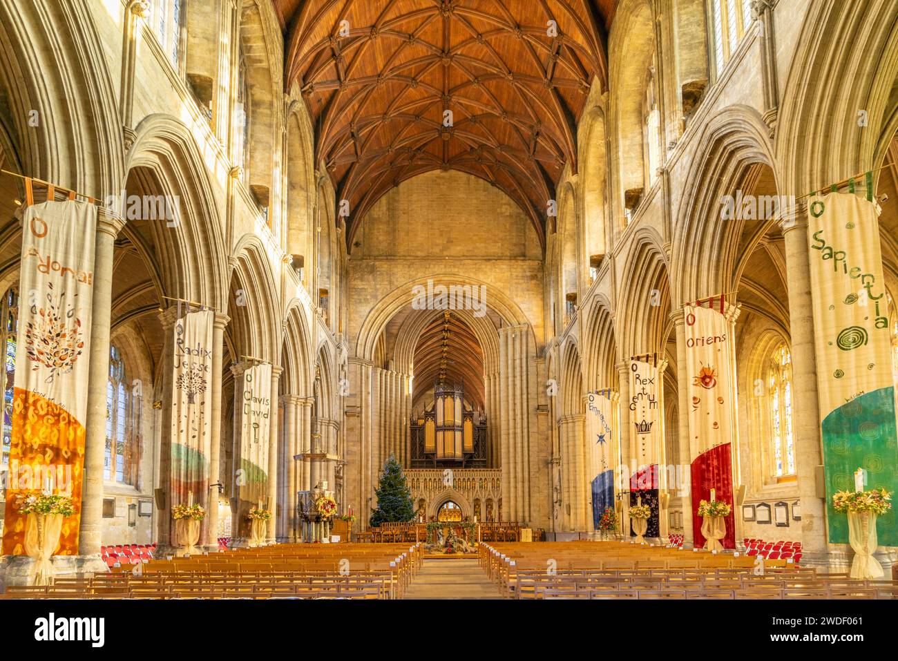 Ripon Cathedral interior showing The Choir of Ripon Cathedral Ripon ...