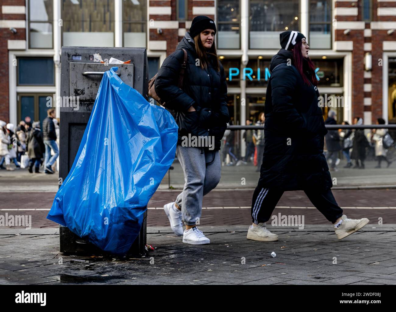 AMSTERDAM - Waste on the streets in Amsterdam. A very large proportion ...