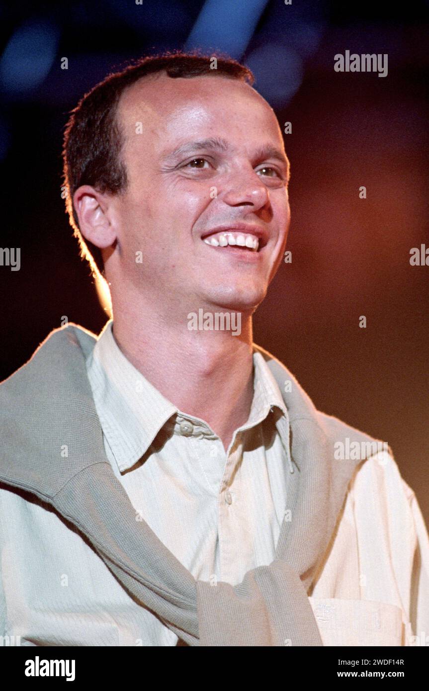 Milan Italy 2000-06-21: Gigi D’Alessio,Italian singer, live concert ...