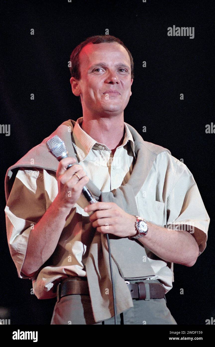 Milan Italy 2000-06-21: Gigi D’Alessio,Italian singer, live concert ...