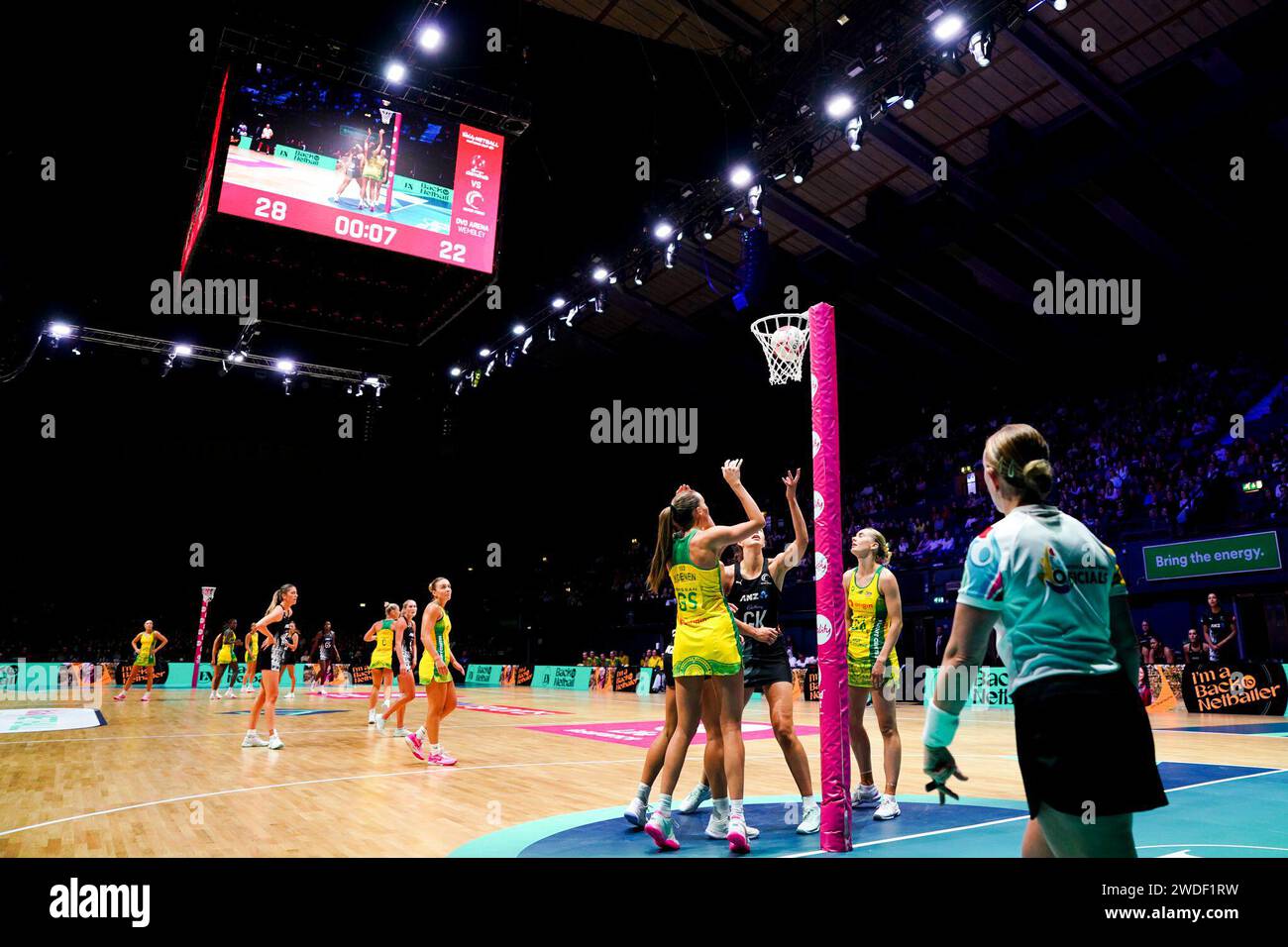Origin Diamond's Cara Koenen during the Vitality Netball Nations Cup ... Origin Diamond's Cara Koenen during the Vitality Netball Nations Cup ...