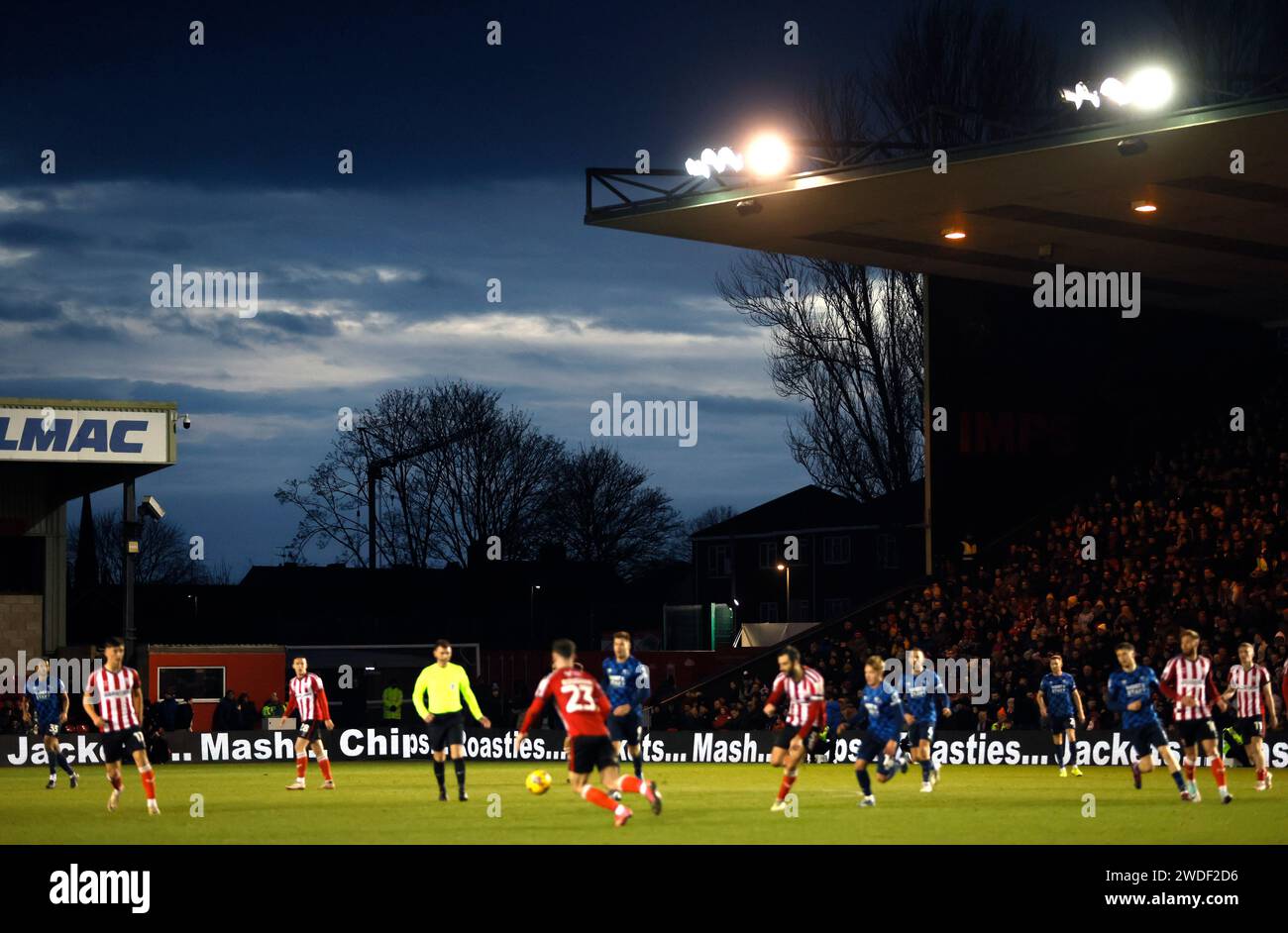 A general view of play during the Sky Bet League One match at the LNER ...