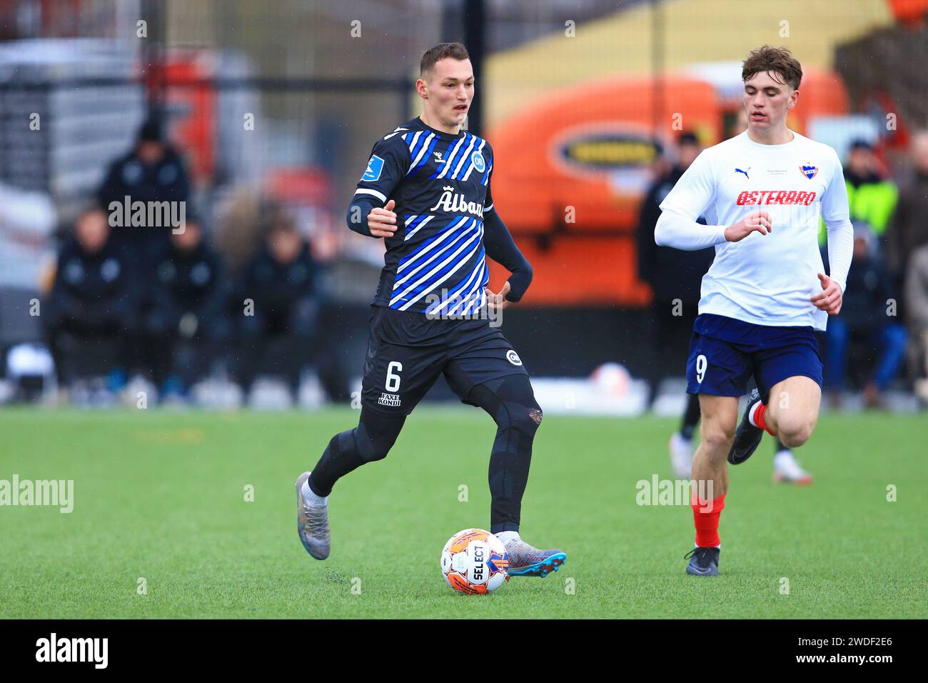 Copenhagen, Denmark. 19th, January 2024. Sven Köhler (6) of Odense BK ...