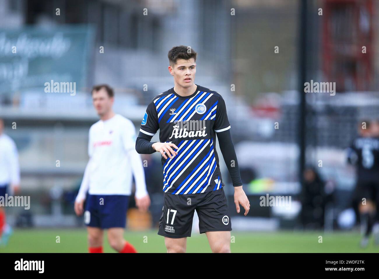 Copenhagen, Denmark. 19th, January 2024. Luca Kjerrumgaard (17) of ...