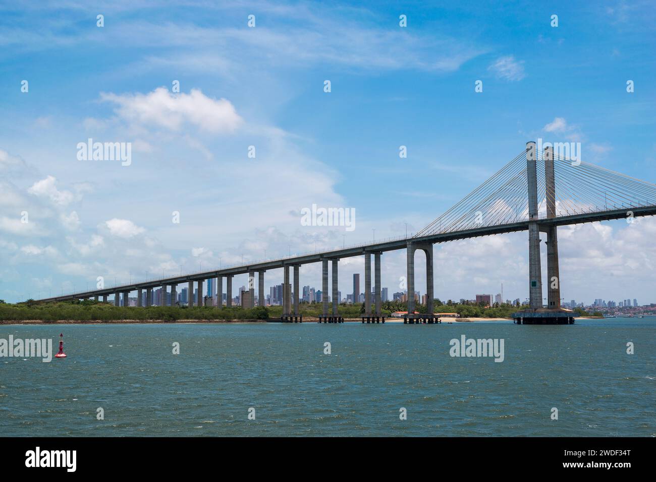 Newton Navarro Bridge Over the Potenji River in Natal City, Brazil ...