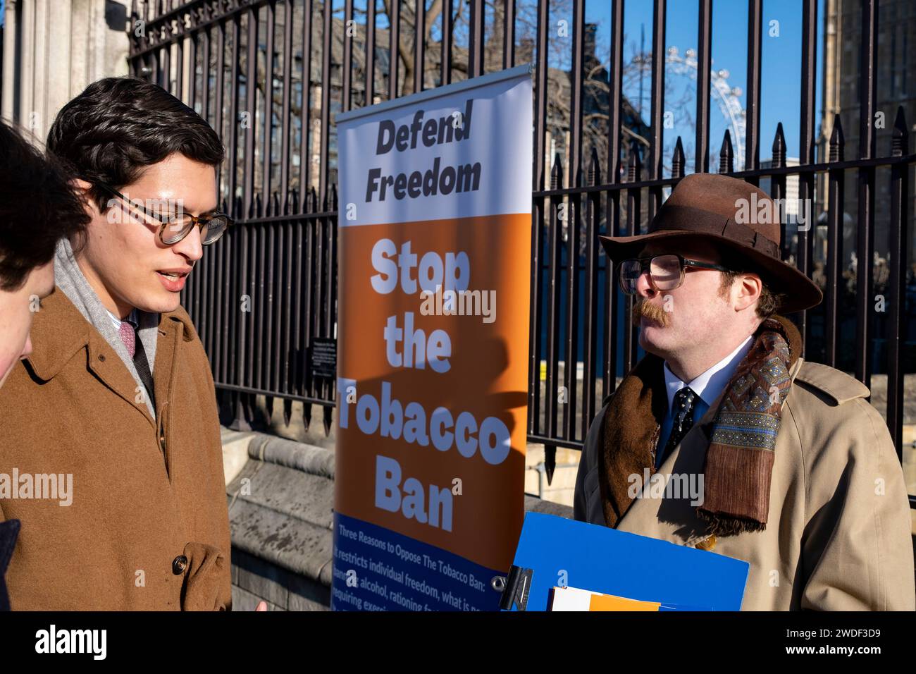 Protest outside Parliament calling for a stop on the tobacco ban and to ...