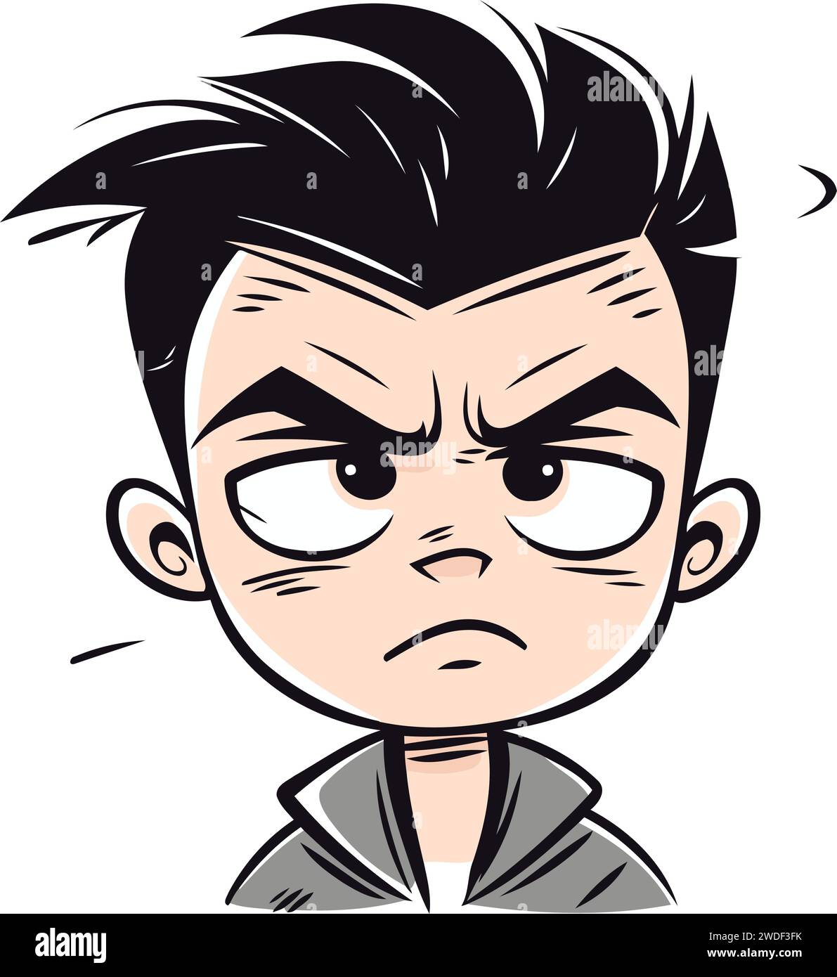 Cartoon furious man Cut Out Stock Images & Pictures - Alamy