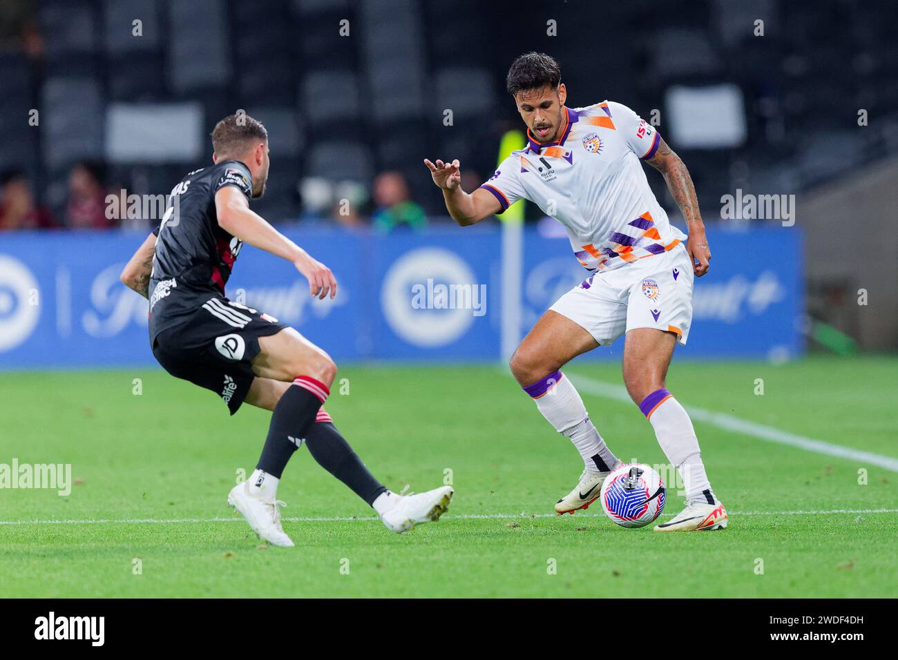 Sydney, Australia. 20th Jan, 2024. Dylan Pierias of the Wanderers ...