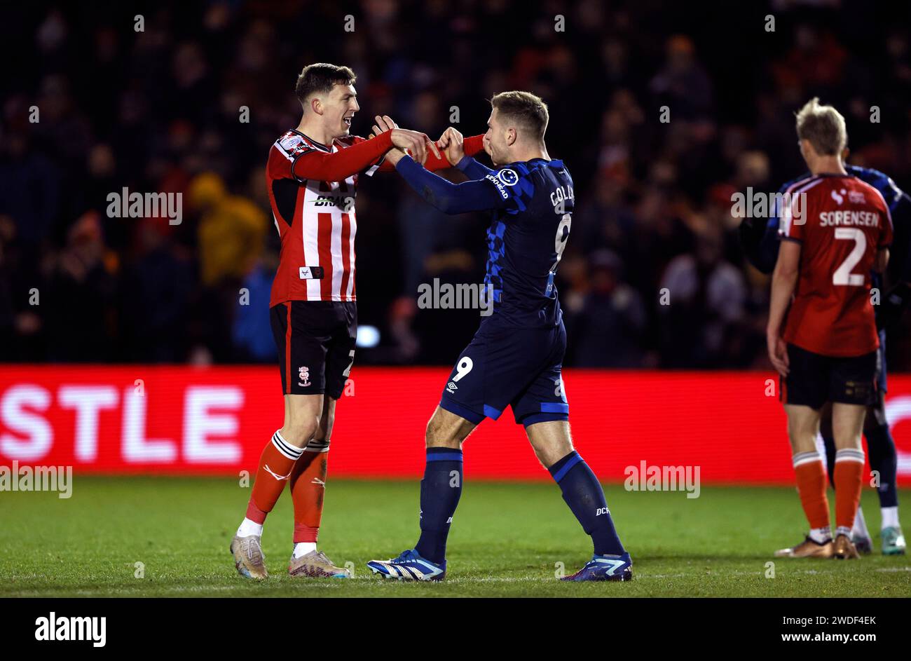 Tempers fray between Lincoln City's Joseph Taylor and Derby County's ...