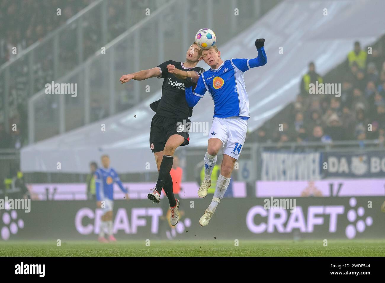 Darmstadt, Germany. 20th Jan, 2024. Sasa Kalajdzic (Eintracht Frankfurt ...