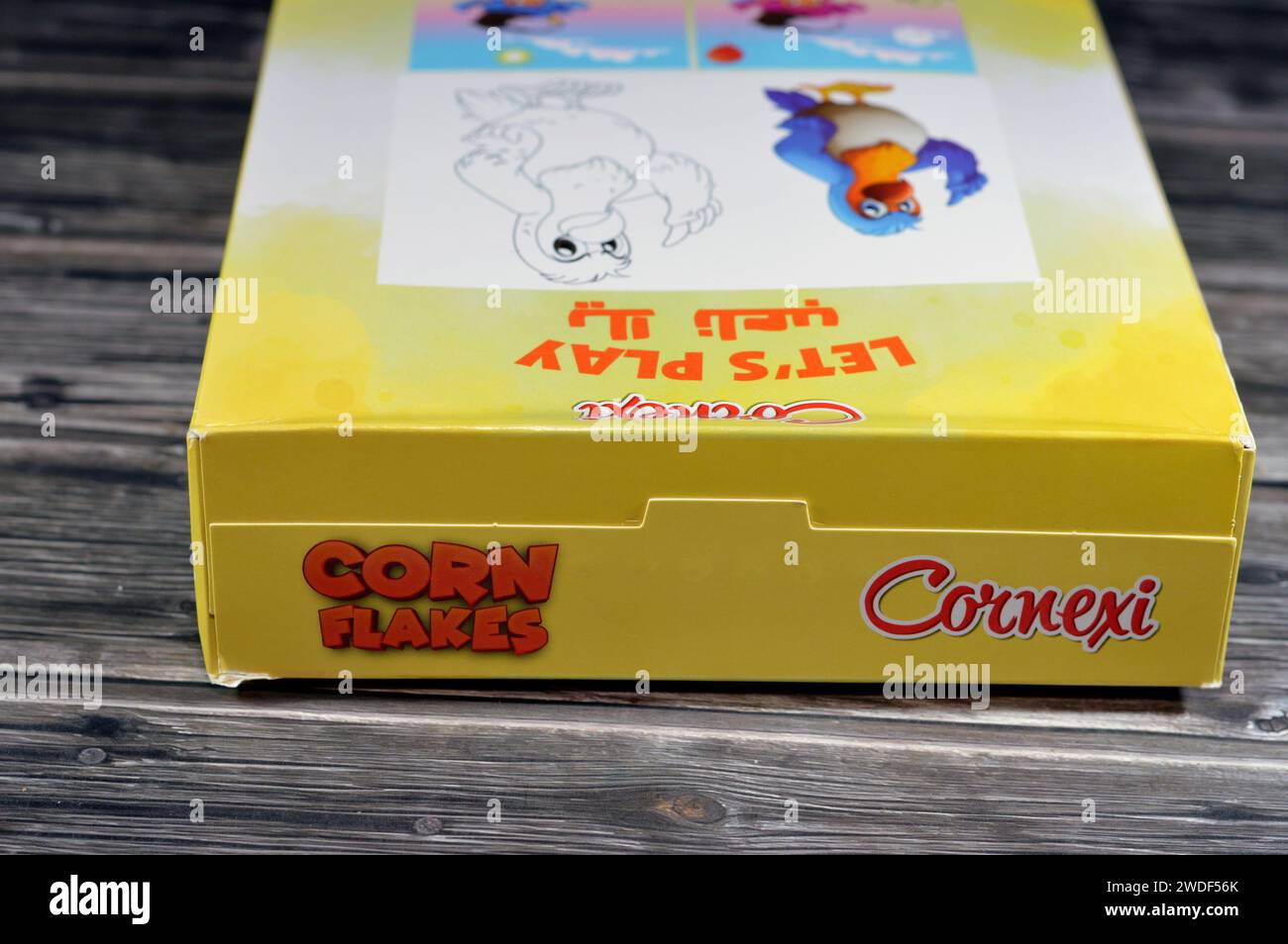 Cairo, Egypt, January 20 2024: Cornexi corn flakes, GMO free, original ...