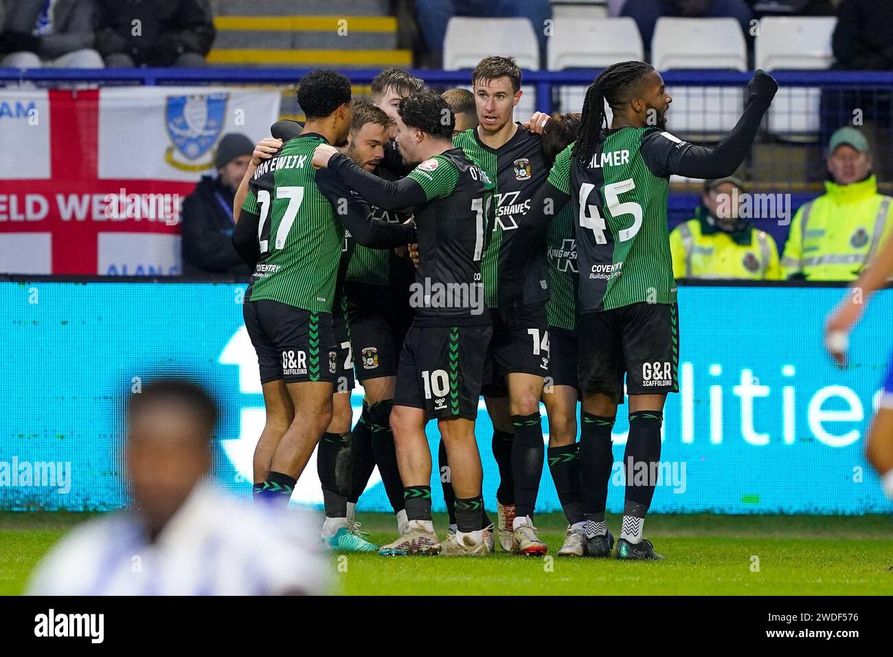 Sheffield, UK. 20th Jan, 2024. Coventry City midfielder Ben Sheaf (14 ...