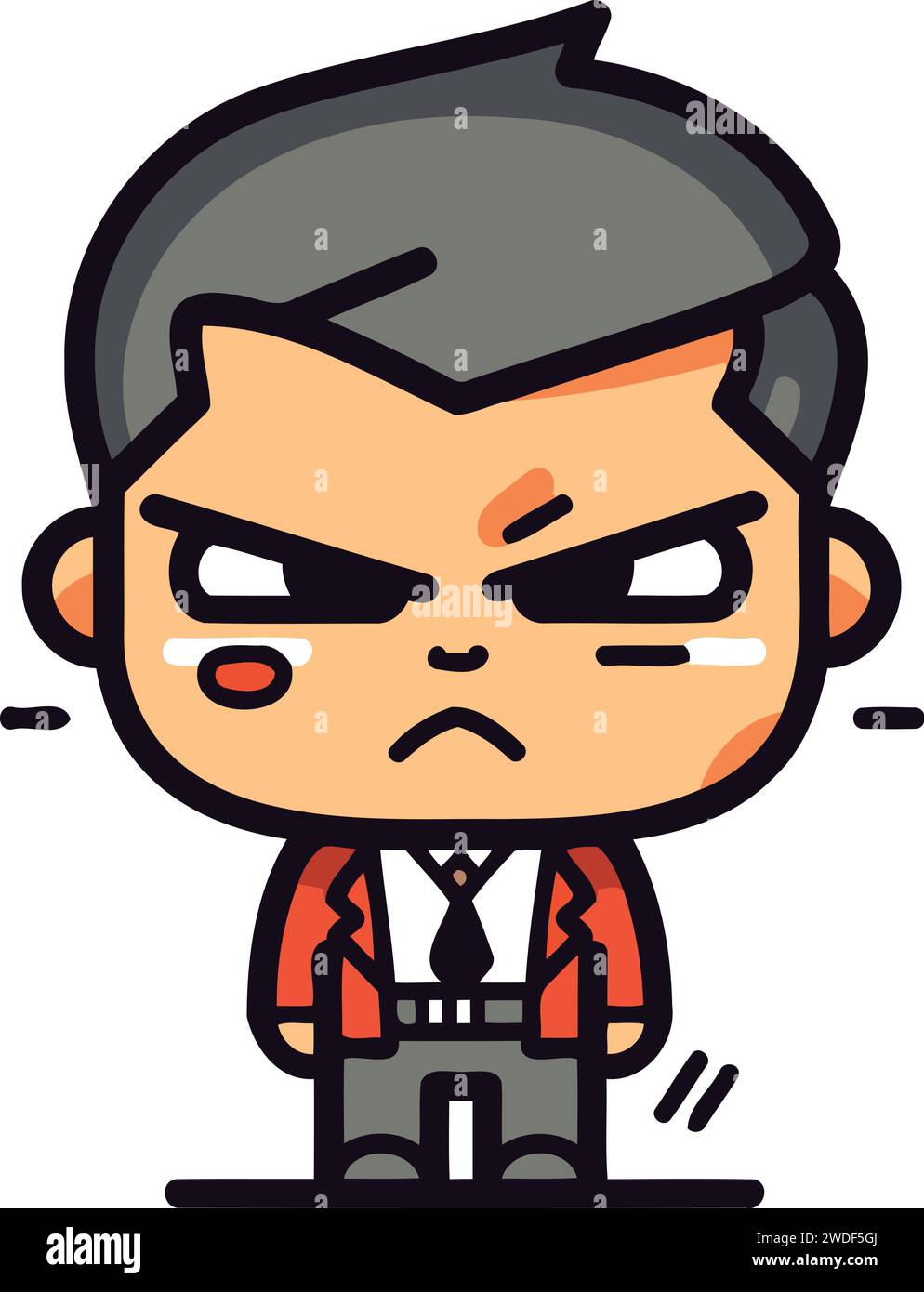 Angry Businessman Cartoon Vector Illustration Stock Vector Image & Art ...