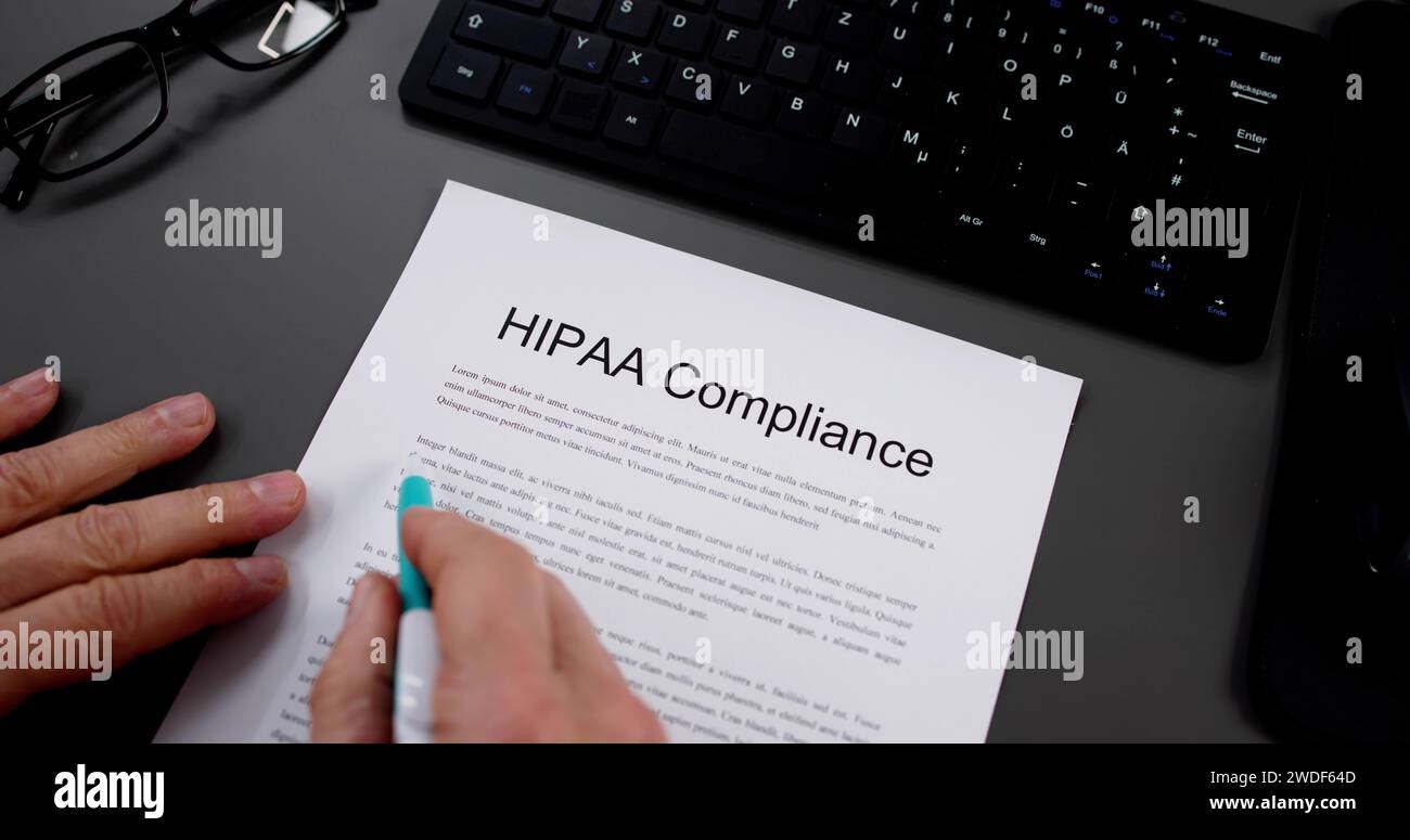 HIPAA Patient Privacy Compliance. Medical Information Security Stock ...