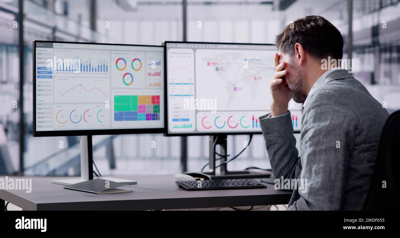 Business Data Analytics Dashboard And KPI Performance Stock Photo - Alamy