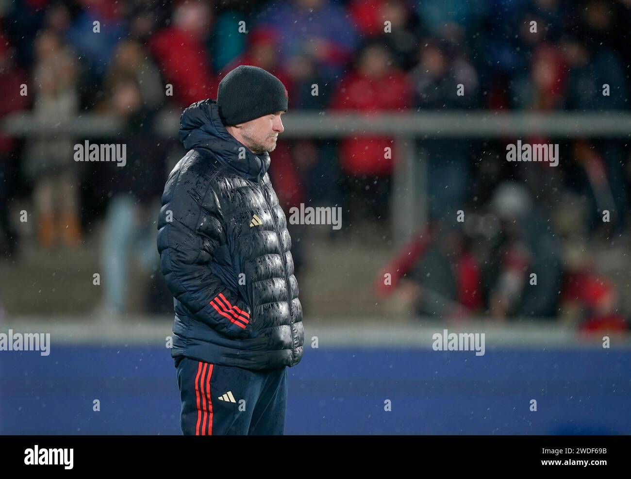 Munster head coach Graham Rowntree during the warm up before the ...