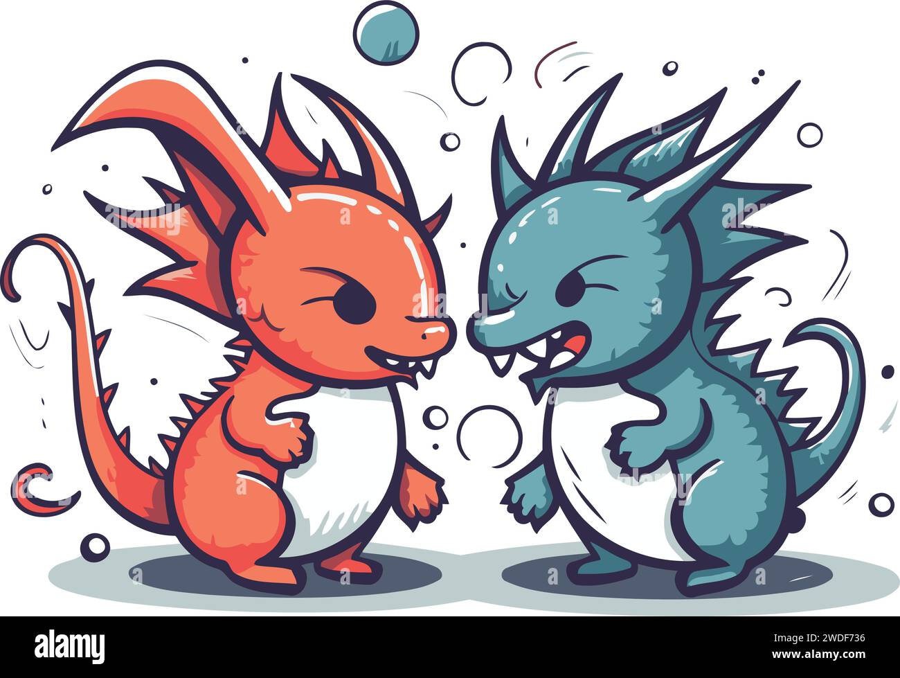 Dragons vector hi-res stock photography and images - Alamy