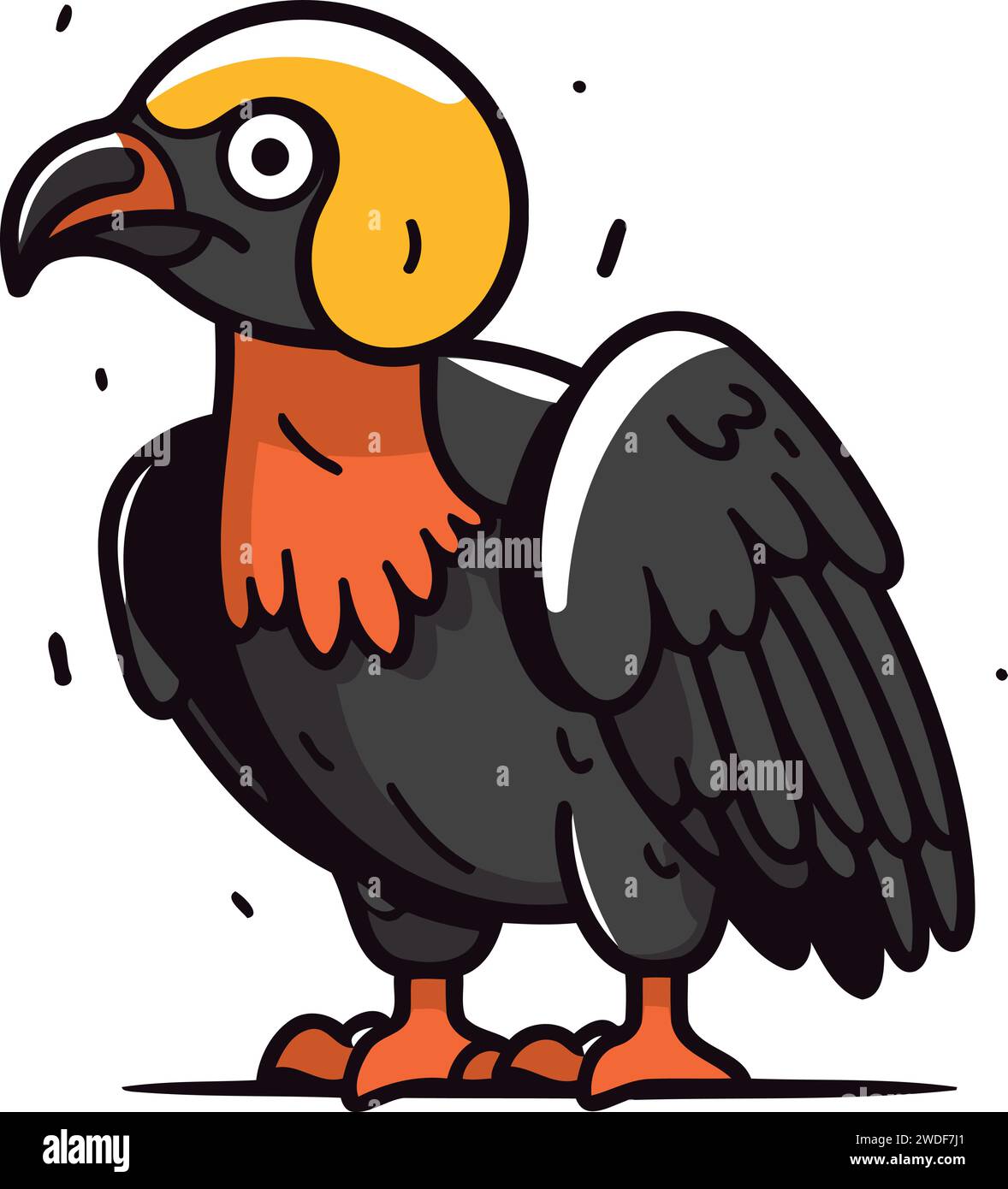 Drawing vulture vector vectors hi-res stock photography and images - Alamy