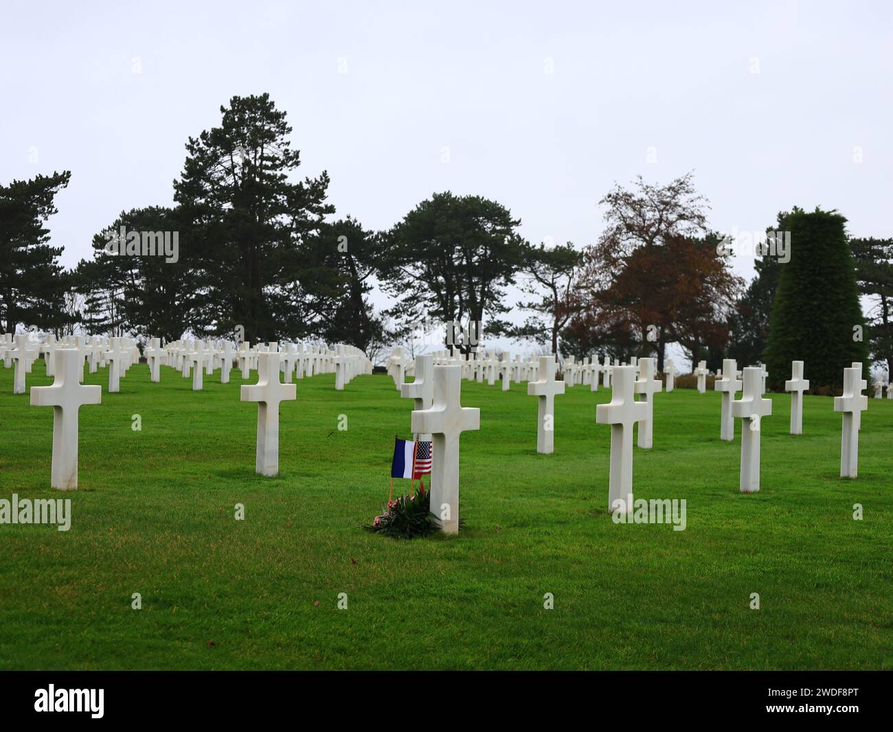 The Normandy American Cemetery and Memorial is a World War II cemetery ...