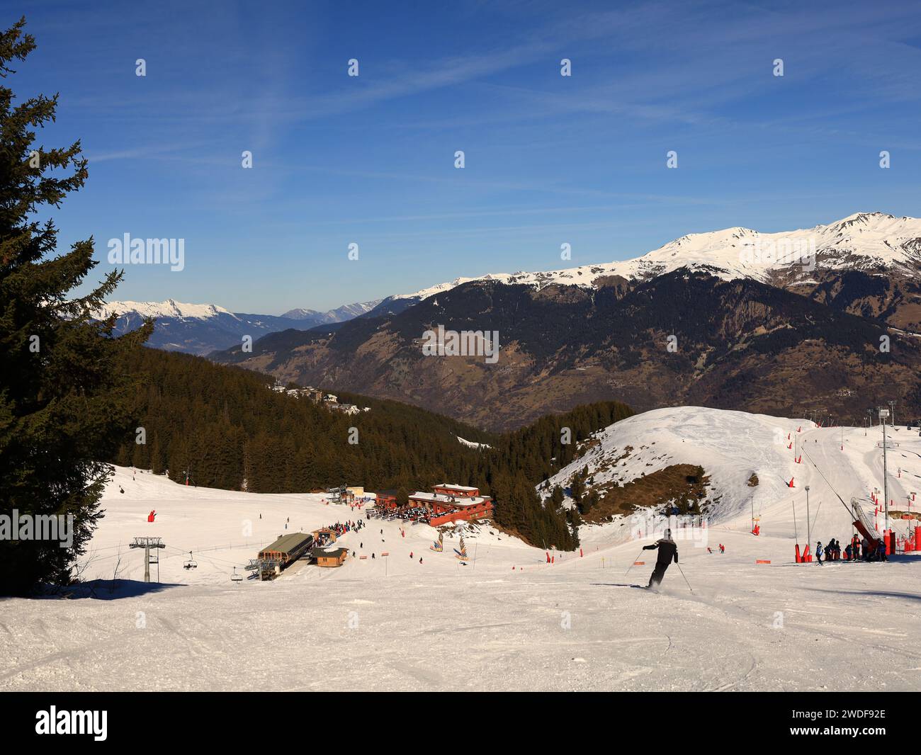 The Three Valleys is a ski region in the Tarentaise Valley in the ...