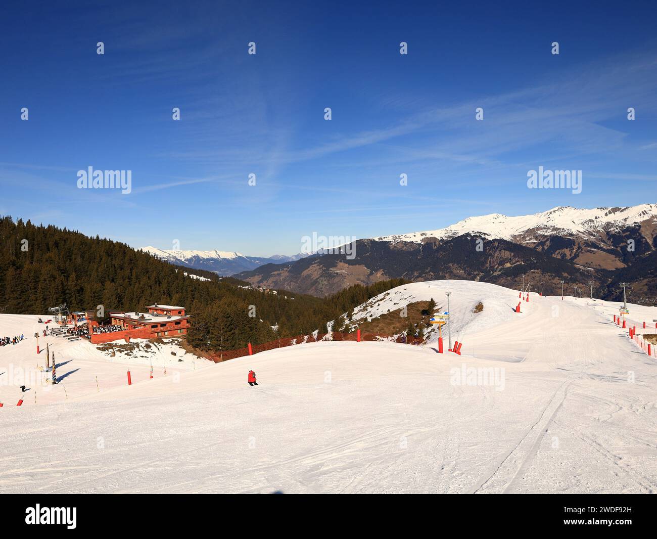 The Three Valleys is a ski region in the Tarentaise Valley in the ...
