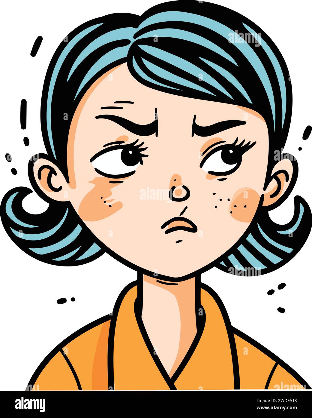 Sad woman clipart hi-res stock photography and images - Alamy