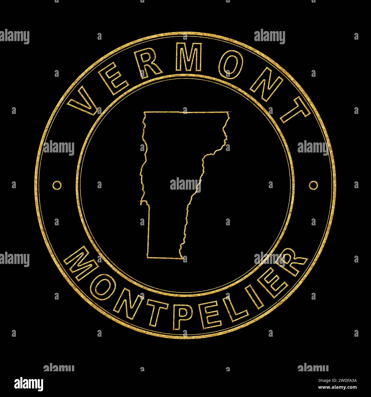 Vermont gold map hi-res stock photography and images - Alamy