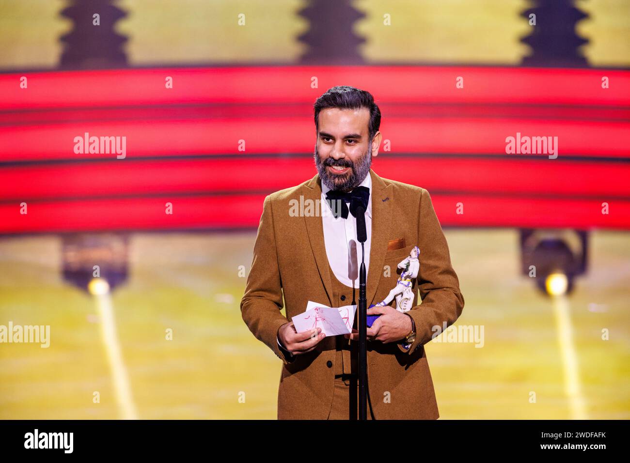 Munich, Germany. 19th Jan, 2024. Alireza Golafshan, screenwriter and ...