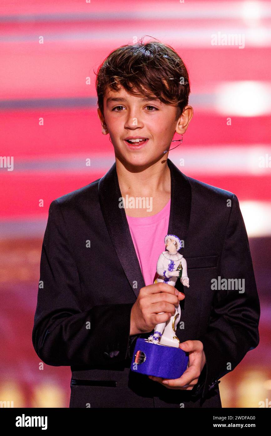 Munich, Germany. 19th Jan, 2024. Valentin Thatenhorst, actor, stands on ...