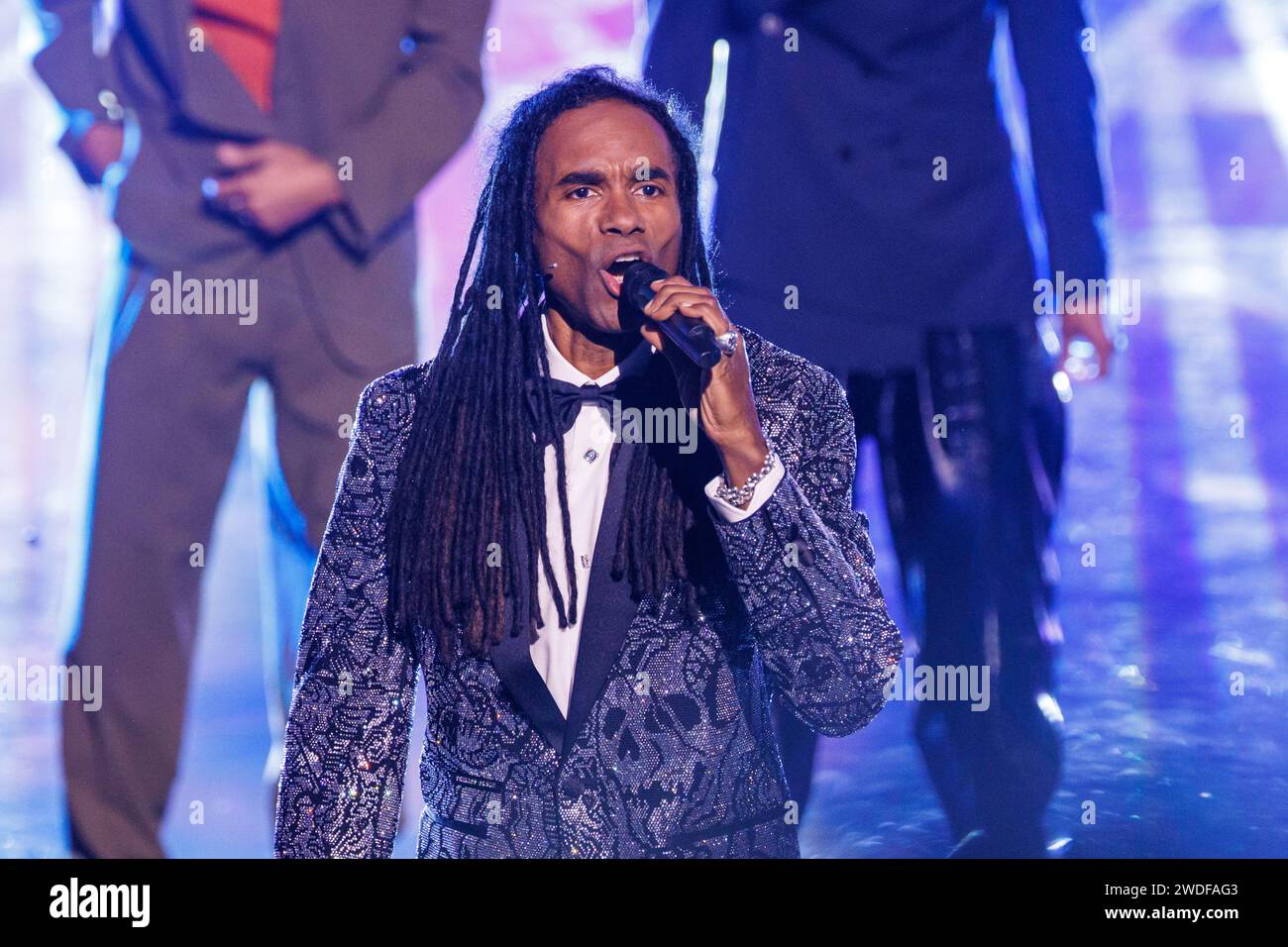 Munich, Germany. 19th Jan, 2024. Fab Morvan, French singer and dancer ...
