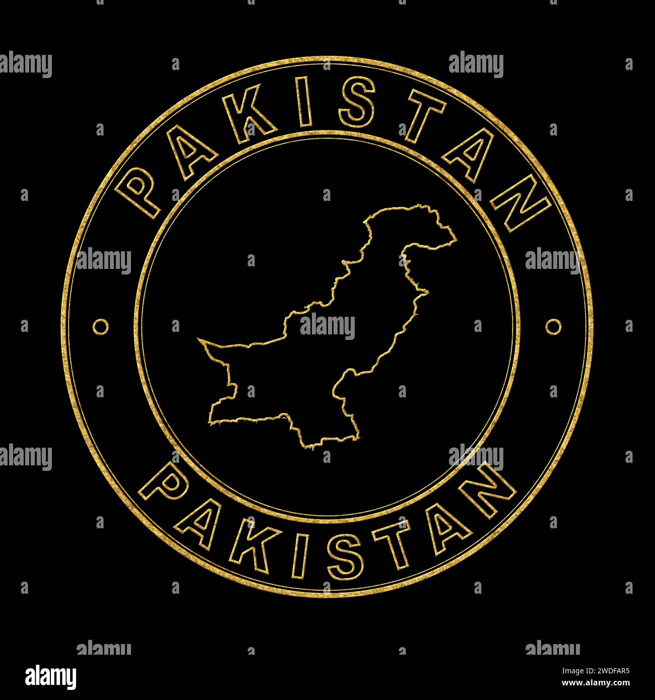 Pakistan gold map hi-res stock photography and images - Alamy