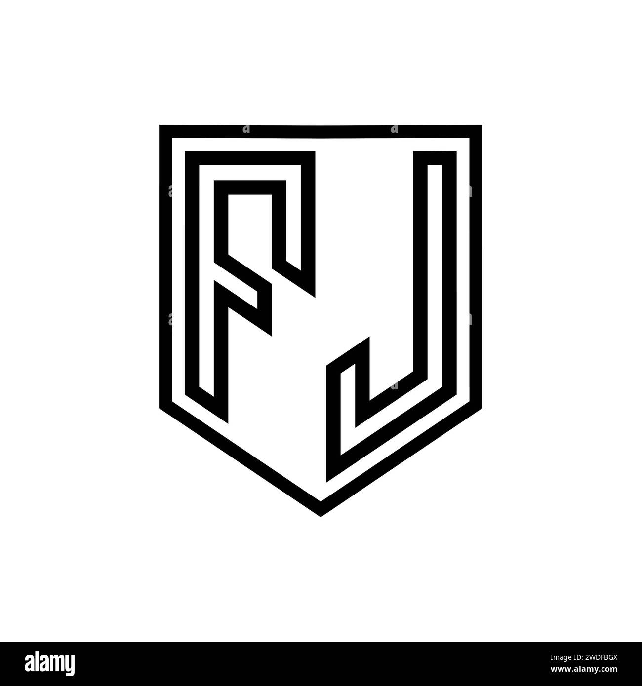 Letter fj logo hi-res stock photography and images - Alamy