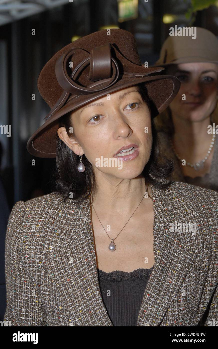 Princess Alexandra of Denmark arrives and talks Journior Achievement ...