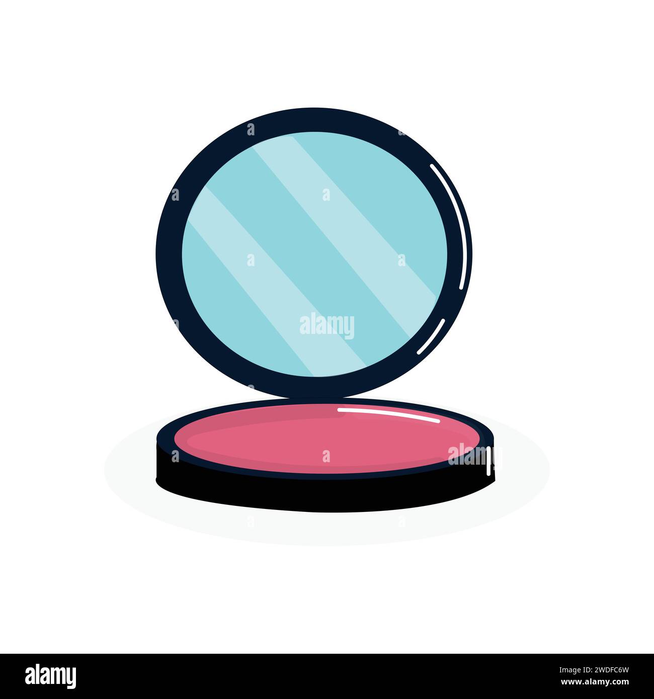 Blush Powder Vector Illustration Stock Vector Image & Art - Alamy