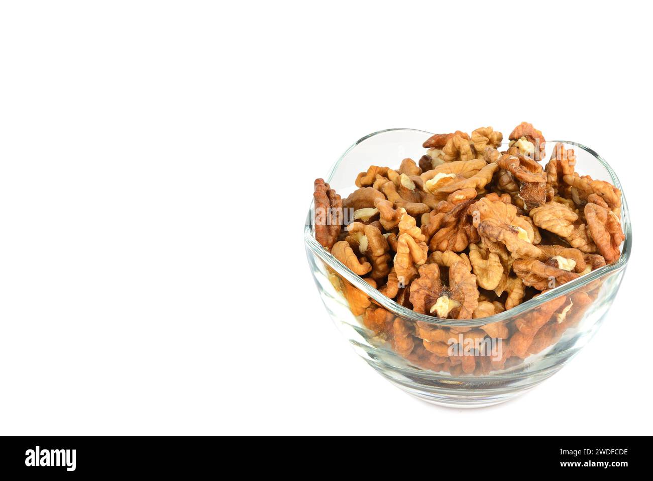 Walnuts kernel isolated on white background. Free space for text Stock ...