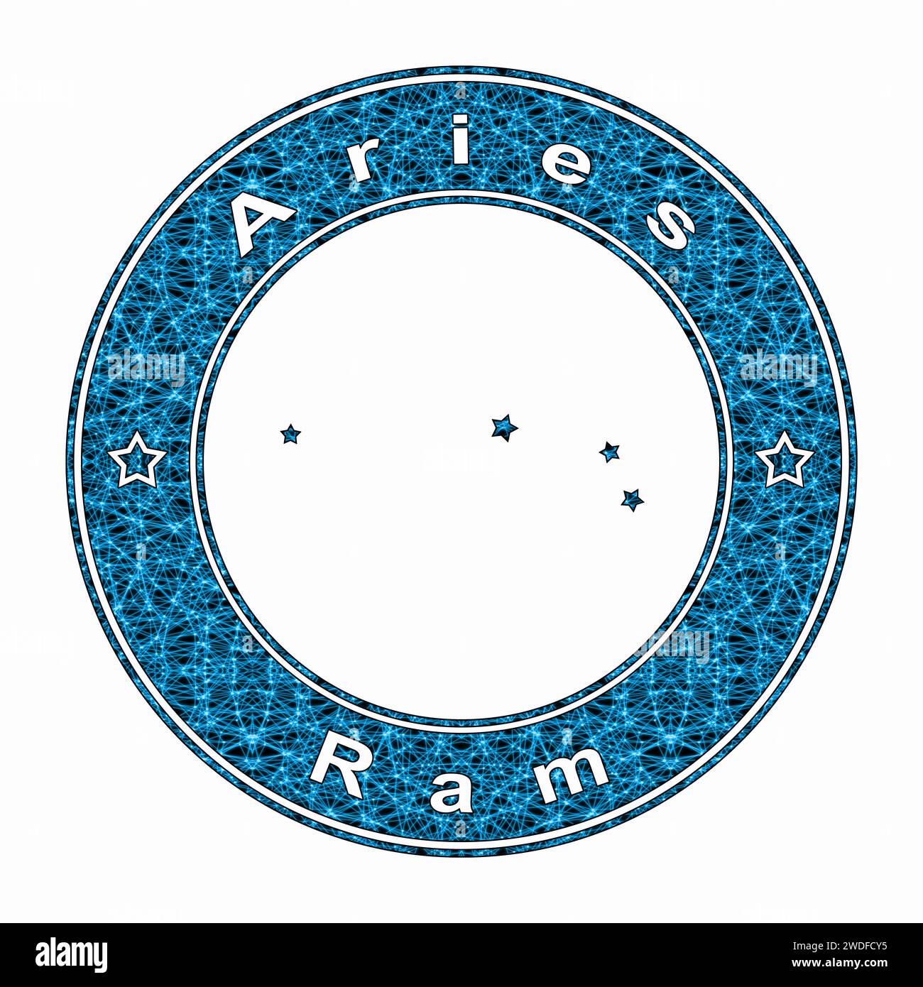 Aries Star Constellation, Cluster of Stars, Ram Constellation Stock ...