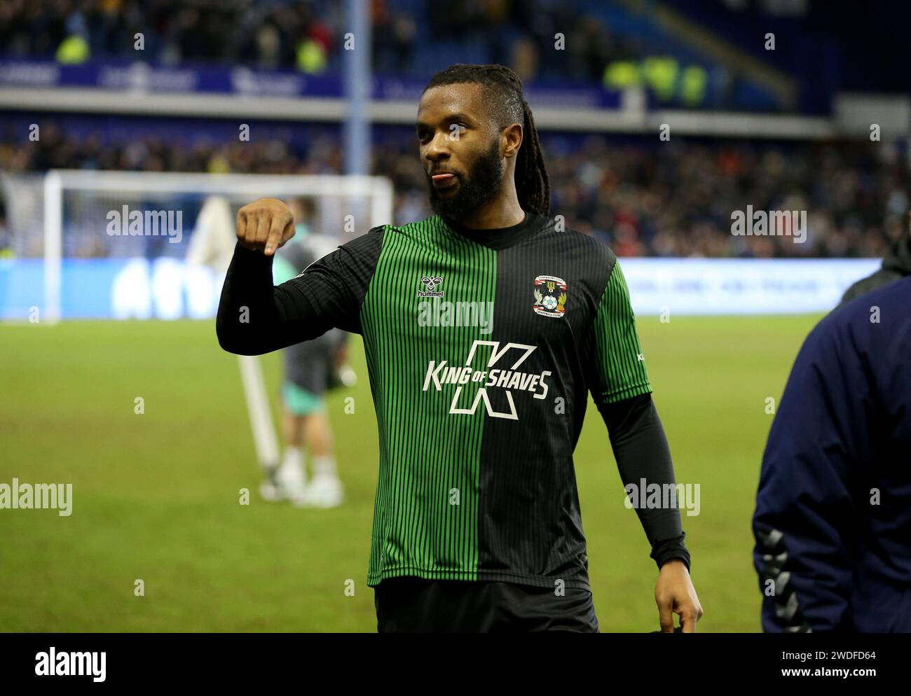 Coventry City's Kasey Palmer signals the fans after the Sky Bet ...